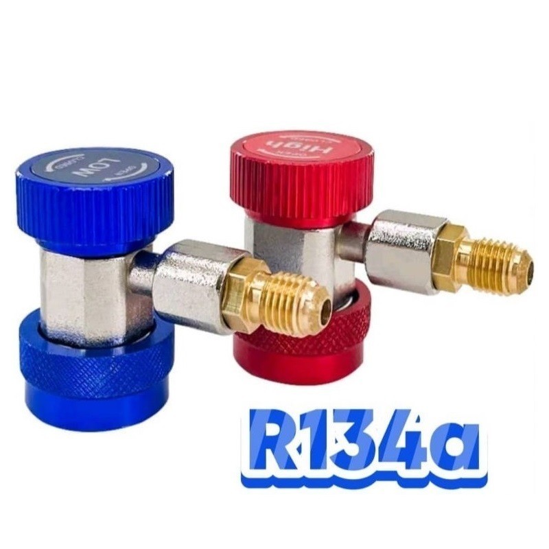 ACProS Freon R134A High Low Auto Car Quick Coupler Connector Brass ...