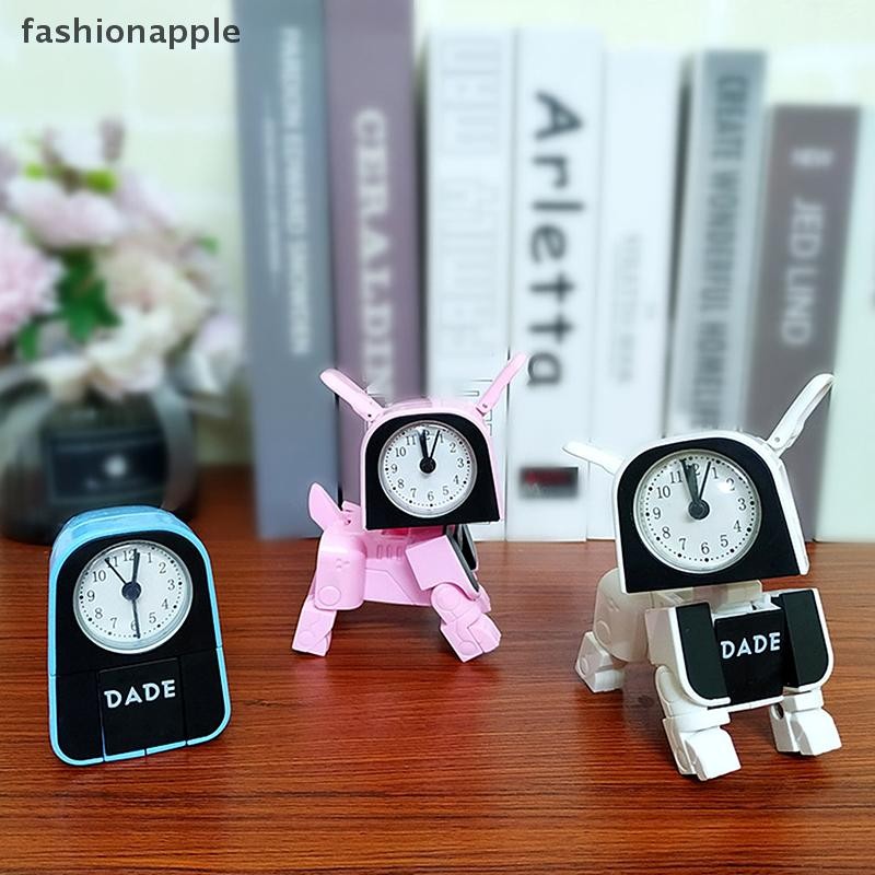 FAMY Cute Boy Kids Alarm Clock Cartoon Robot Dog Desk Clock Funny ...