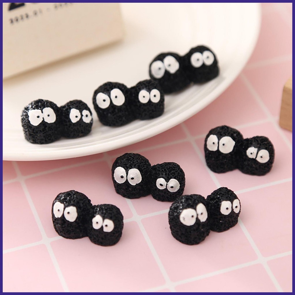 Coal Ball Sculpture Cartoon Dashboard Resin Figures Aesthetic Desk ...