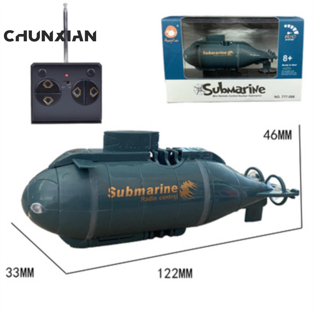 Electric Submarine Boat Underwater Diving Model Mini Playing Wireless ...