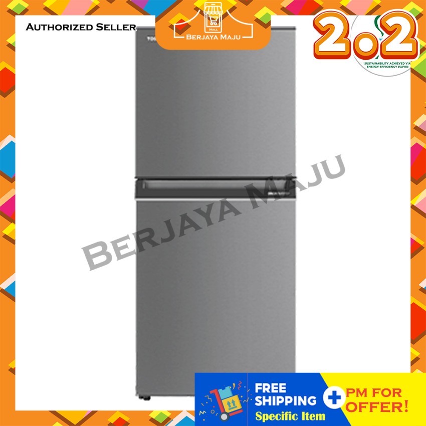 Toshiba 220L 2 Door Inverter Refrigerator GR-RT230WE-PMY(SS) (Silver ...