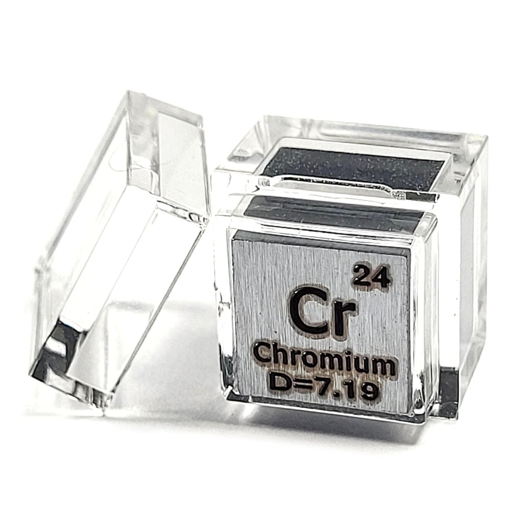 10mm Chromium Metal Cube Cr up to 99.9% Pure Periodic Table Element ...