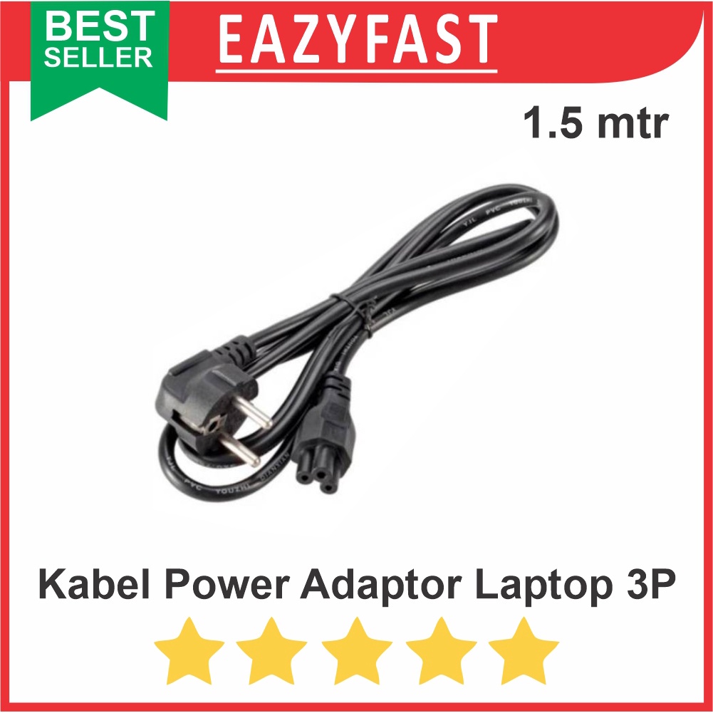 Ac Power Cable Laptop Charger Adapter 3 Holes Pin Cord Cas Casan ...