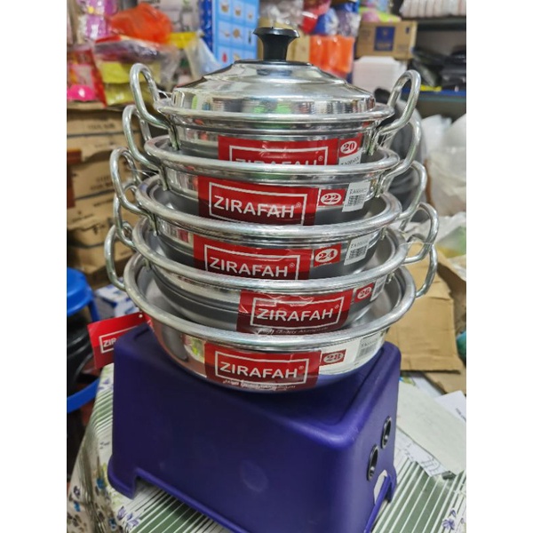 🔥READY STOCK🔥Zirafah High Quality Aluminium Indian Pot / Indian Kwali ...