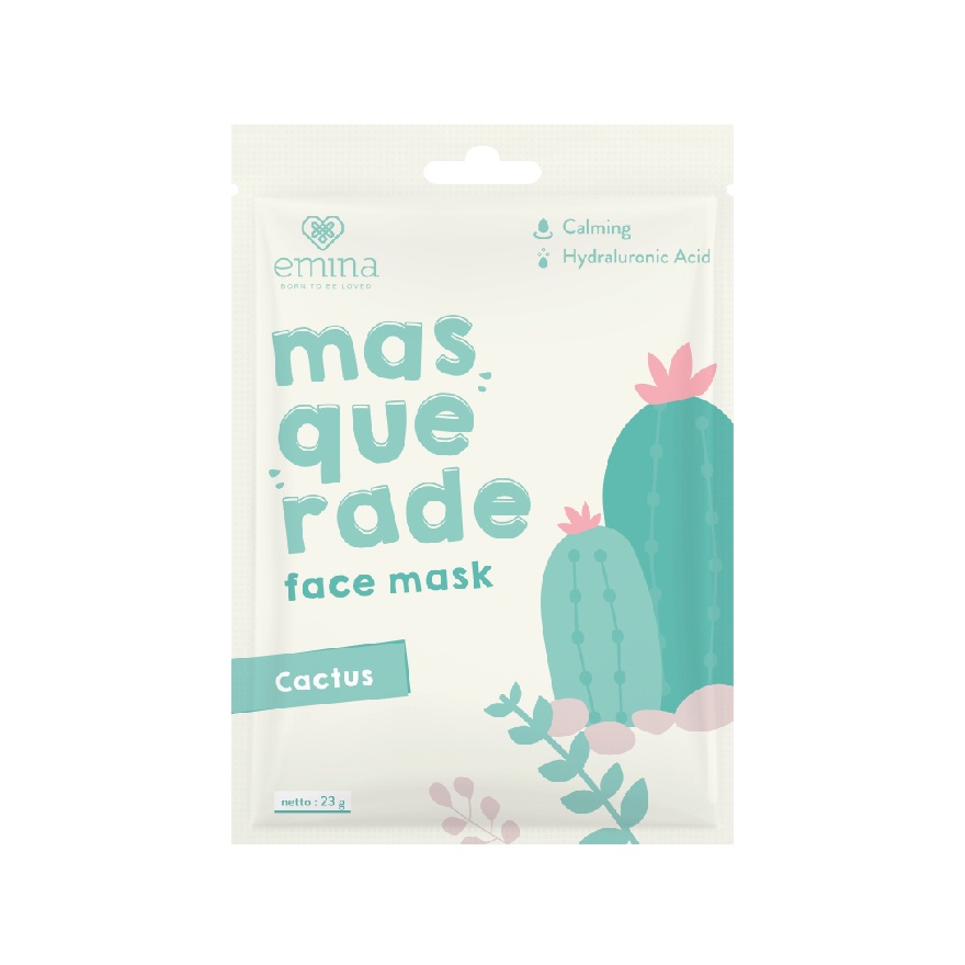 Emina Masquerade Face Mask Cactus 1s | Shopee Malaysia