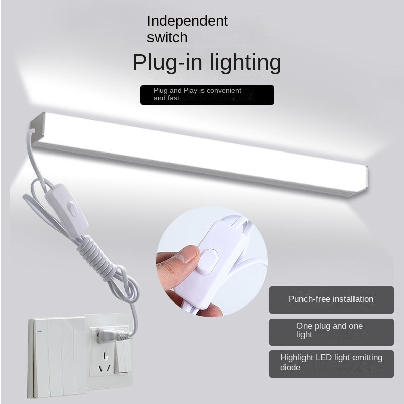 HOME WI LED Fluorescent Tube In-line Fluorescent Lamp Socket Plug-in ...