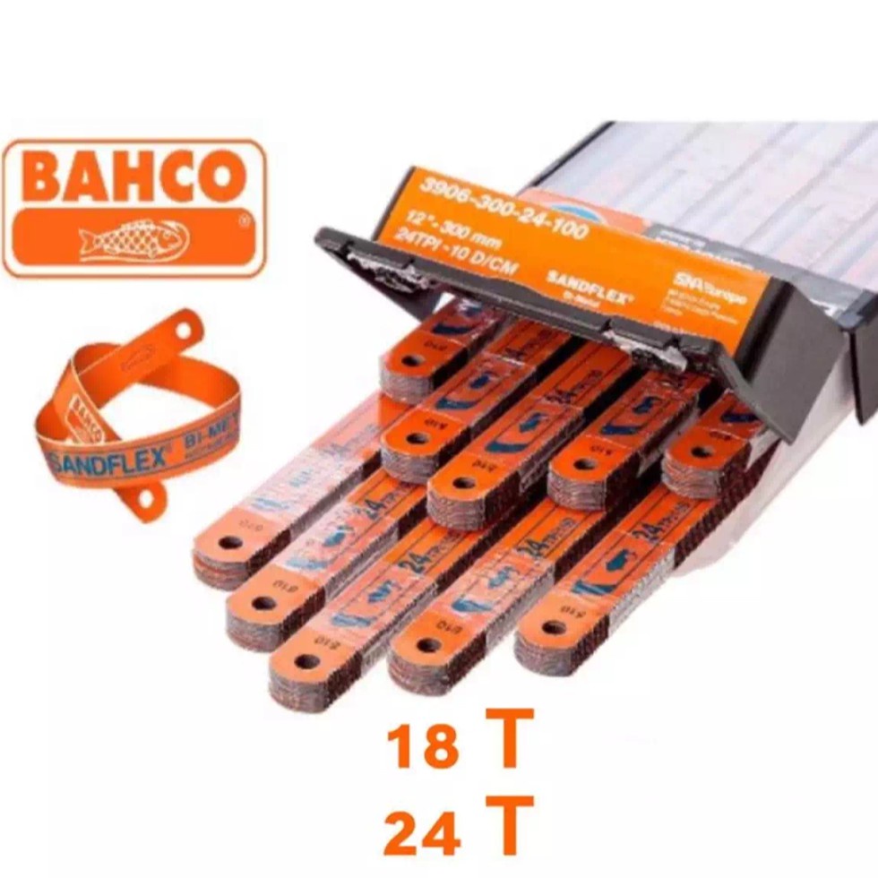Bahco Sandflex Saw Blade Hack Saw Blade 12"/300mm (18 TPI / 24 TPI ...