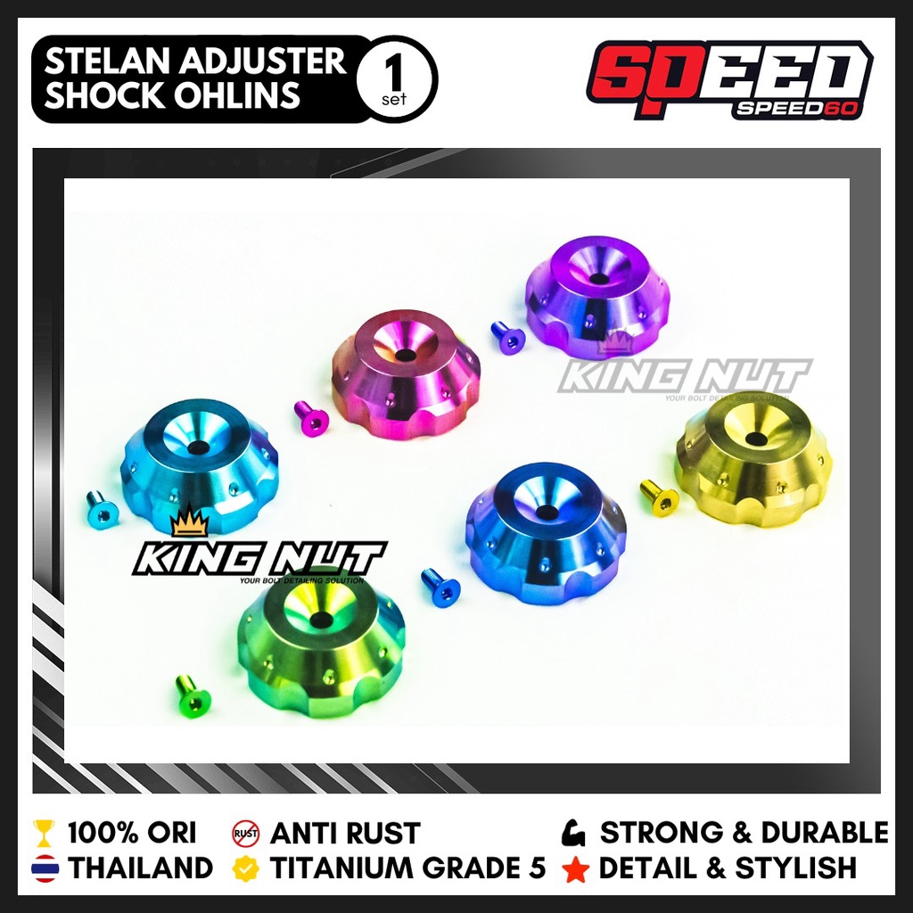 Probolt Titanium Preload Adjuster Shock Ohlins Grade 5 King Nut ...