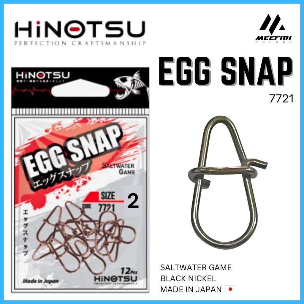 HINOTSU EGG SNAP 7721 BN - Fishing Snap & Swivel Pancing | Shopee Malaysia