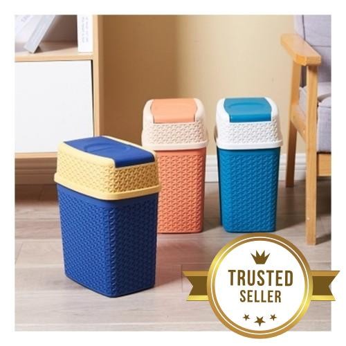 TPK Compact Small Dustbin Trash Bin with Lid - Keep Your Space Clean ...