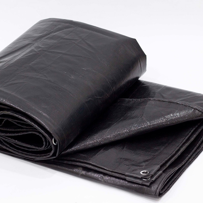 GS Waterproof Camping Ground Sheet Black Silver 220g Thick Tarpaulin ...