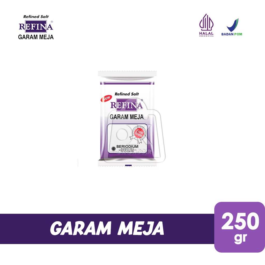 Refina Pure Table Salt/Refined Salt (250Gr) | Shopee Malaysia