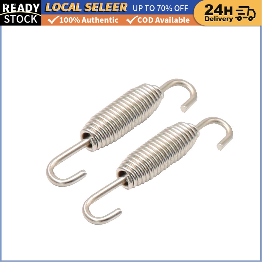 1 PCS UNIVERSAL SPRING EXHAUST TITANIUM 304 Stainless Steel Exhaust ...