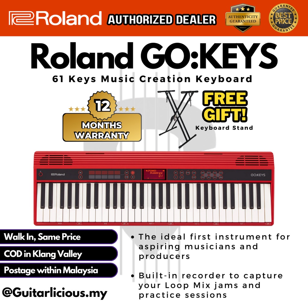 Roland GO:KEYS / 61 keys Music Creation Keyboard ( RolandGO-61 / GO-61K ...