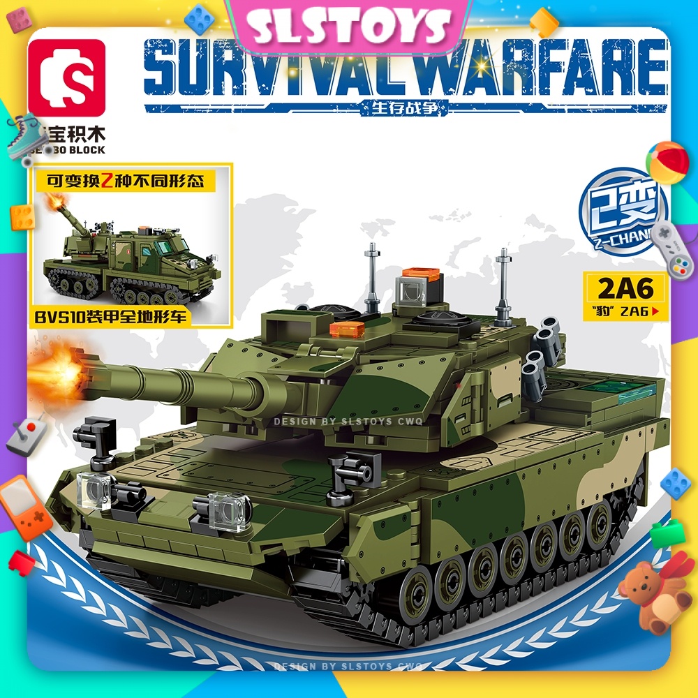 Sembo Block 207003 Survival Warfare Series Tank Military Army Soldier Vehicle Building Brick Toy ...