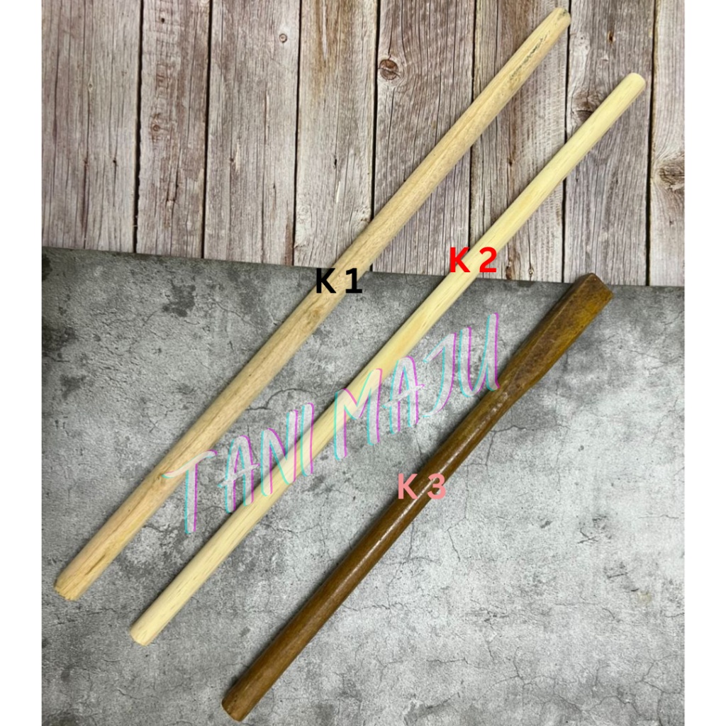 TM / Batang Kayu / Wooden Hoe / Handle Cangkul, / Sabit Pencakar Rake ...