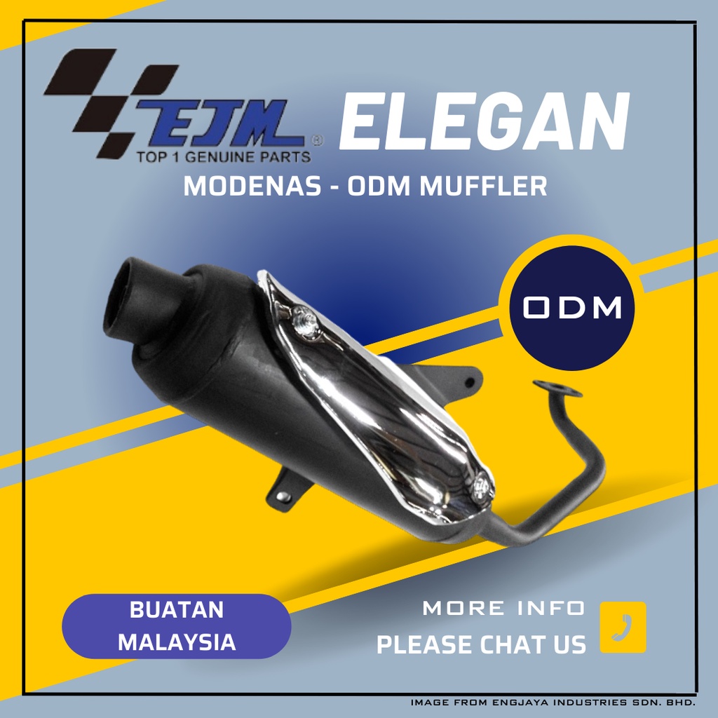 100% EJM MODENAS ELEGAN STD EXHAUST PIPE COMP ASSY - ELEGEN EX PIPE ...