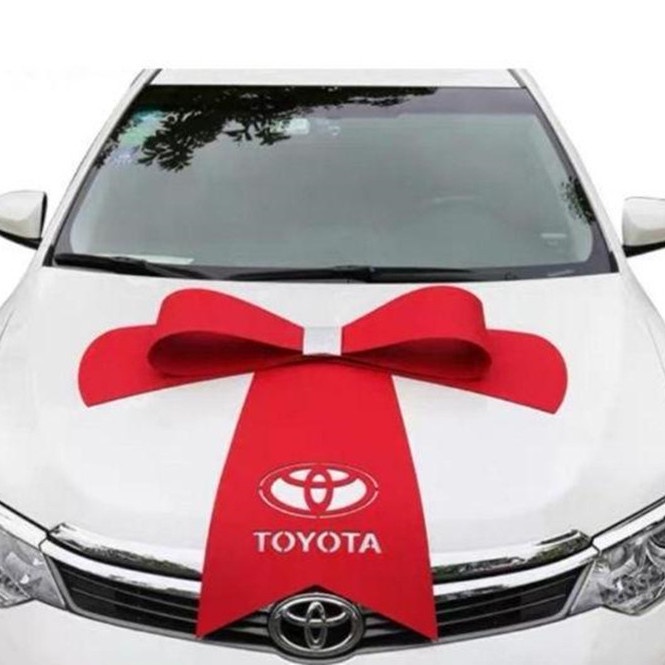 Big Car Ribbon Big Car Bow Big Red Car Ribbon Exhibition Hall Car ...