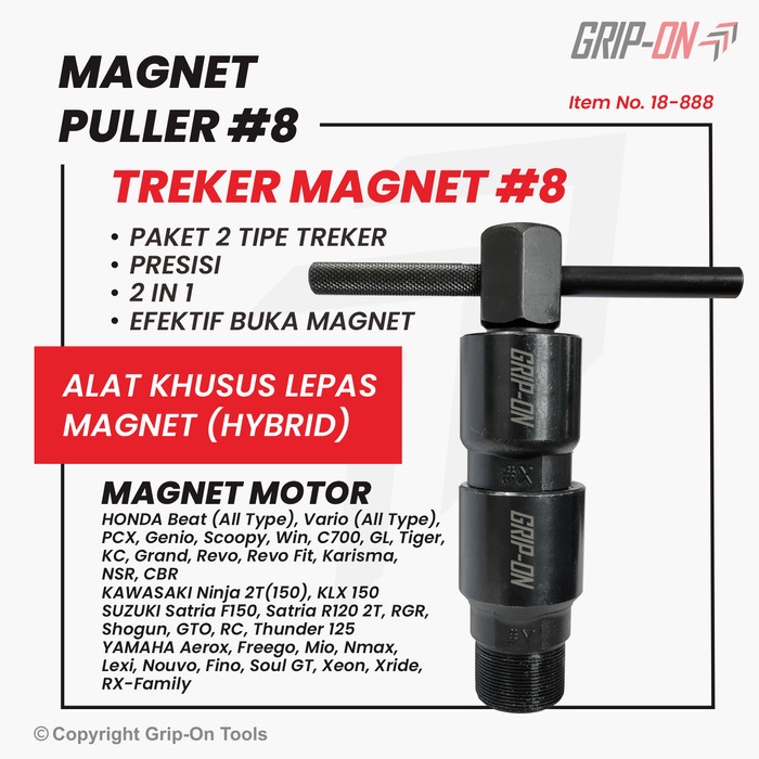 Grip-on Magnet Puller 8 Hybrid Magnet 2 Types Multifunction | Shopee ...