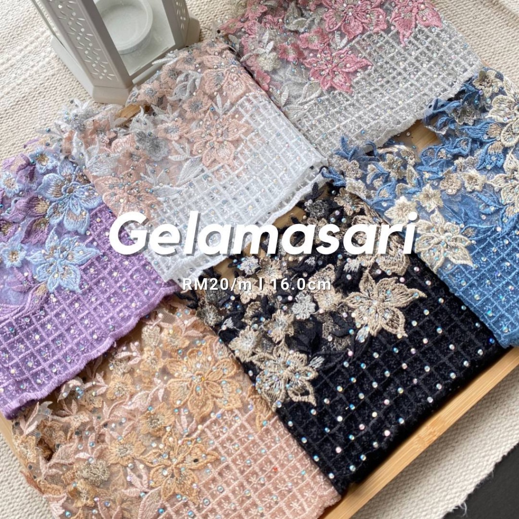 NEW GELAMASARI DWI COLOR LACE SESUAI UNTUK PELBAGAI FESYEN DAN GAYA ...