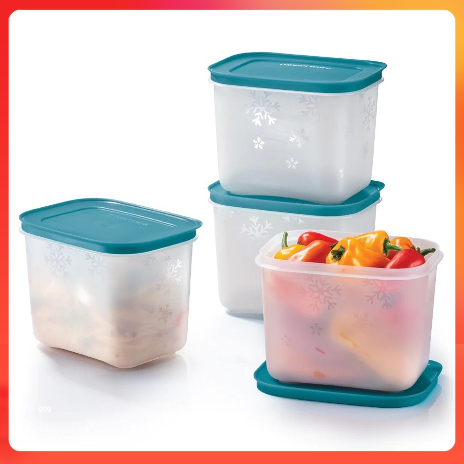 Tupperware 1.1L Chill Freez Small Low Perfect Fridge & Freezer Bekas ...