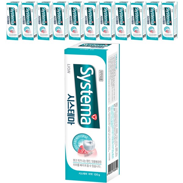 Systema Ice Mint Alpha Toothpaste 120g, 12 pieces korean toothpaste ...