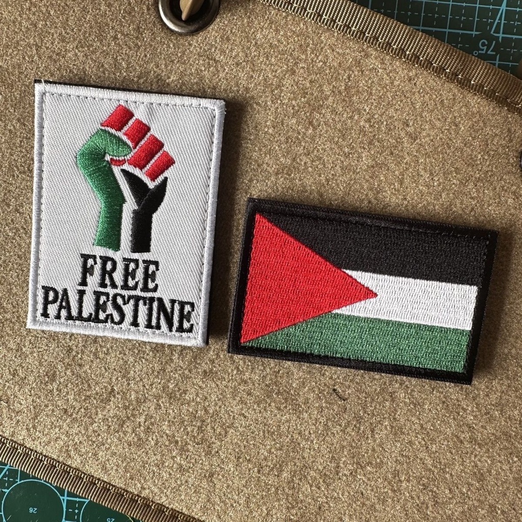 Palestine Country Flag Patch Iron On Patch Sew On Badge Embroidered Palestine Malaysia Flag ...