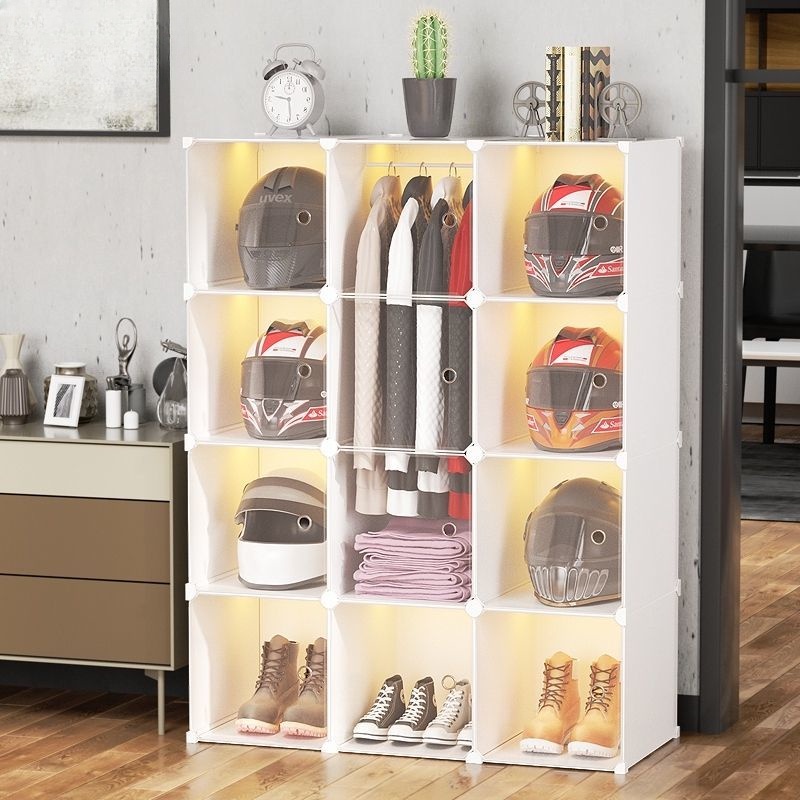 Helmet storage rack motorcycle storage cabinet display box dustproof ...