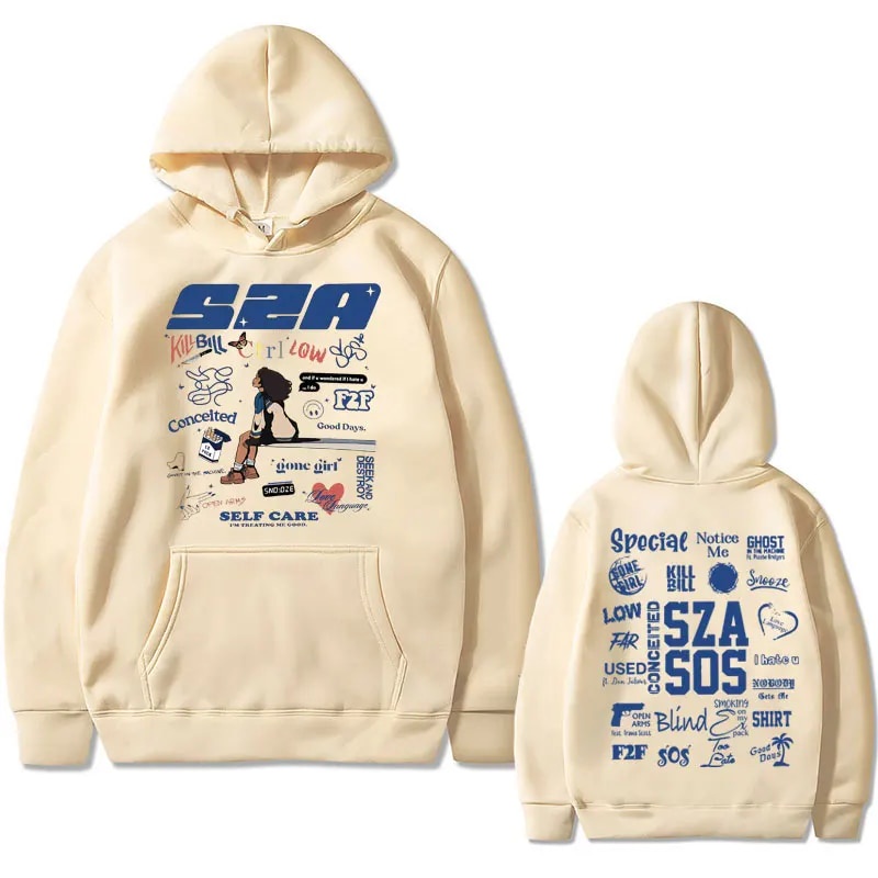 Rapper Sza Sos Album Hoodie Sza Tour 2023 Hoodies Rap Sweatshirt Man ...