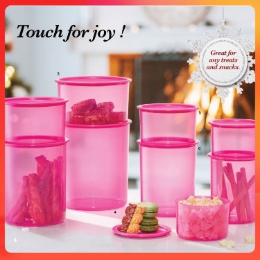 Tupperware 4.3L 3L 2L 1.25L 1.4L 950ml 600ml One Touch Fresh Topper Canister Set Small Large ...