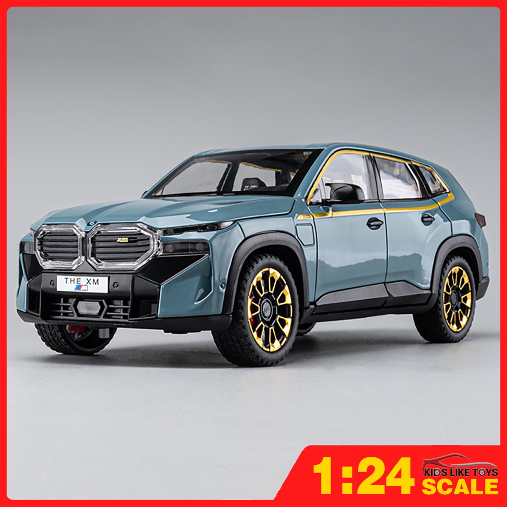 KLT 1:24 BMW XM SUV Metal Alloy Toys Car Model Diecast Vehicle For Boys ...