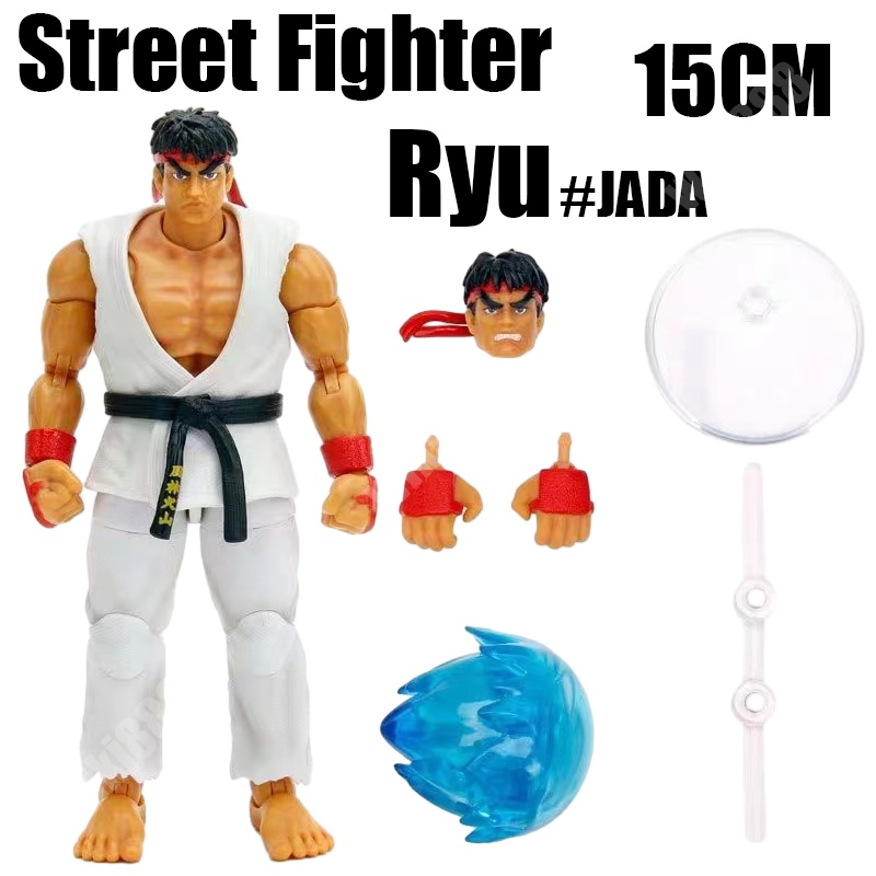Action Figure Street Fighter Ryu JADA Changeable Face Doll Model ...