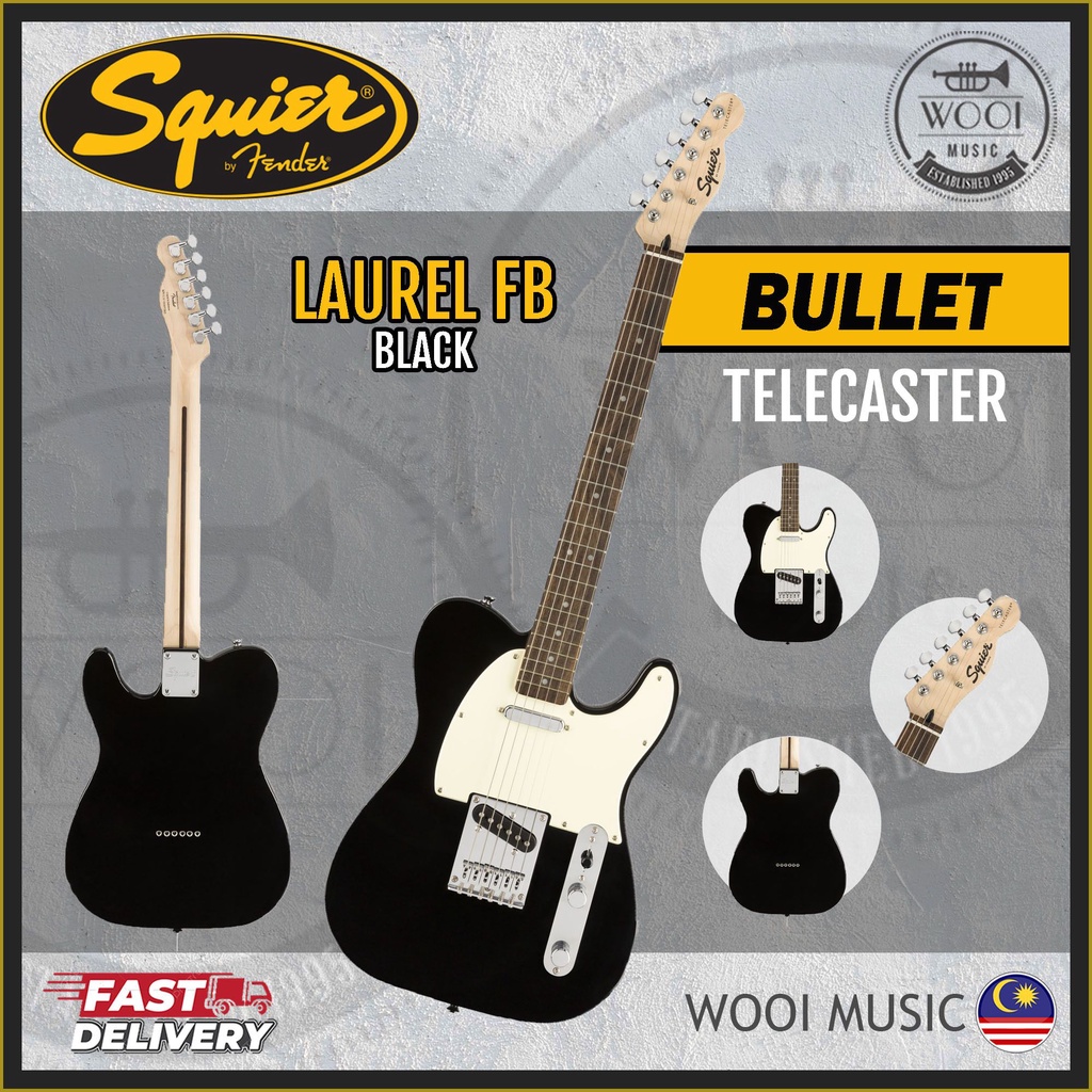 Squier Bullet Telecaster Electric Guitar with Laurel Fingerboard ...