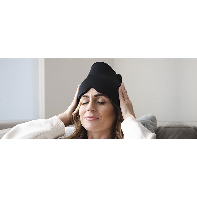 Migraine Headache Relief Cap, Hot & Cold Therapy Hat, Cool Gel Head ...