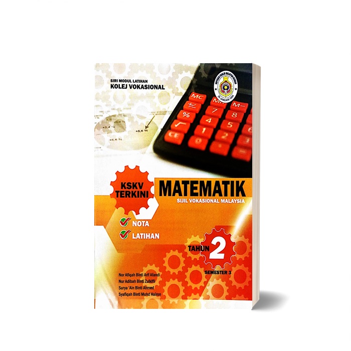 Buku Latihan Kolej Vokasional Matematik Tahun 2 Semester 3 | Math Book for Vocational School ...