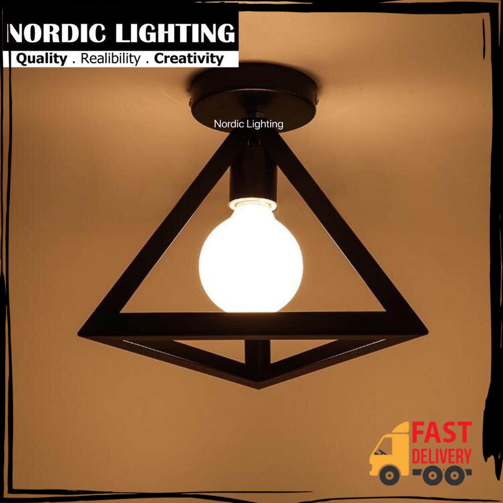 Decorative Triangle Ceiling Light Nordic Lighting Ceiling Light Hanging ...