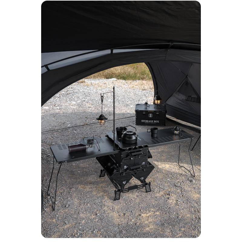Outdoor Camping Shelf, Splicing Table, Iron Mesh Table Side Table ...
