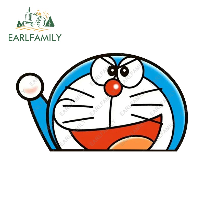 EARLFAMILY 13cm for Doraemon Vinyl Car Wrap Sticker Anime Campervan Car ...