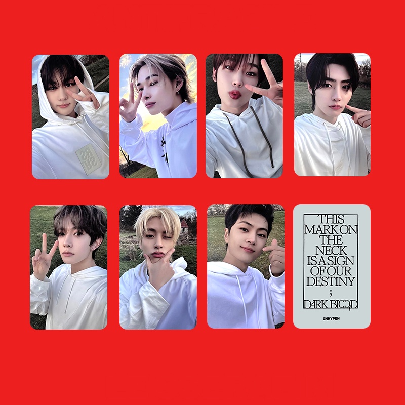 7-8pcs/set EN Selfie Bookmark Lomo Cards Double sided Photocards ...
