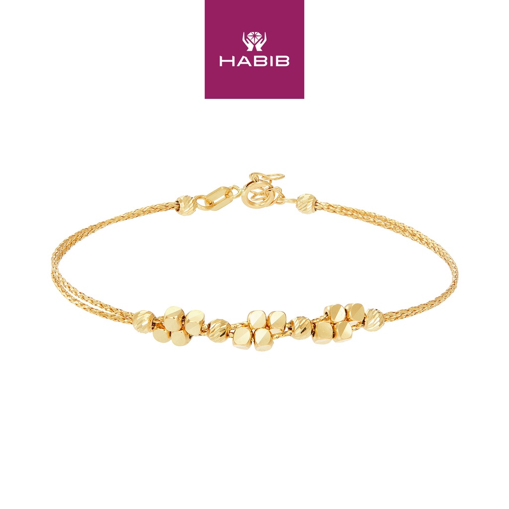 HABIB 585/14K Yellow Gold Bracelet 714-BR 2FJ06-Y | Shopee Malaysia