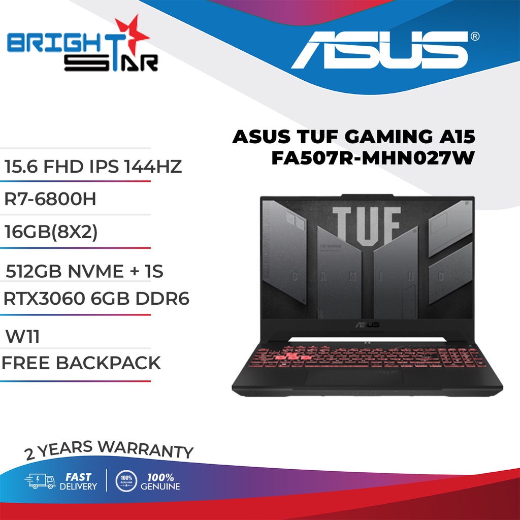 GAMING LAPTOP Asus TUF Gaming A15 FA507R MHN027W (15.6 FHD/ R7-6800H ...