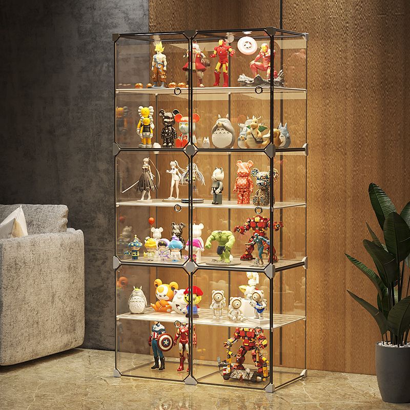 TheOne 12 Grid Model Display Shelf 2 Columns 6 Layer Cabinet Storage ...