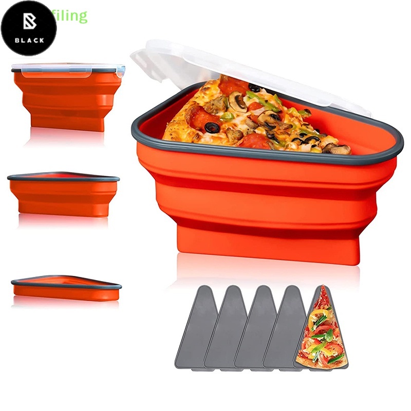 BL Pizza Storage Container With 5 Microwavable Trays Reusable ...