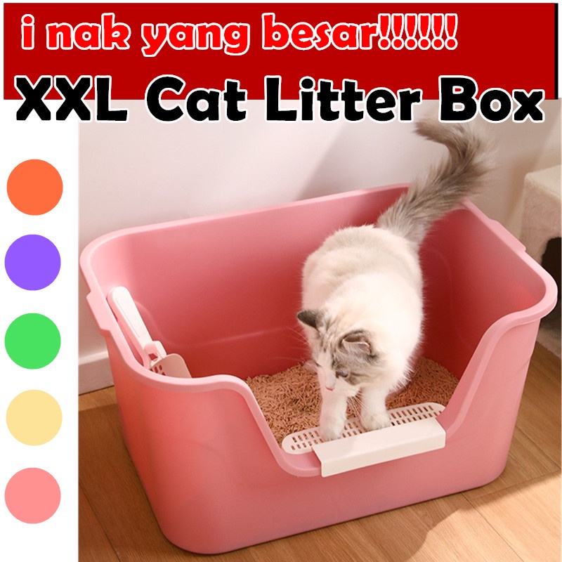 !!JUMBO!! XXL Extra Deep Cat Litter Box Toilet Kucing Cat Bekas Pasir ...