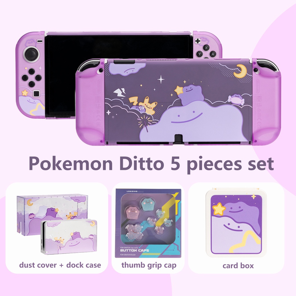 Pokemon Ditto Theme Set Switch Dockable Case for Nintendo Switch/OLED ...