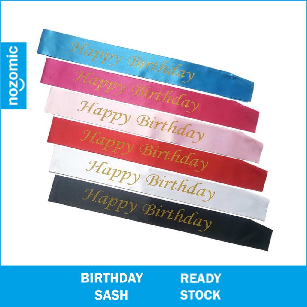 Happy Birthday Sash Set Shoulder Birthday Girl Satin Sash Princess ...