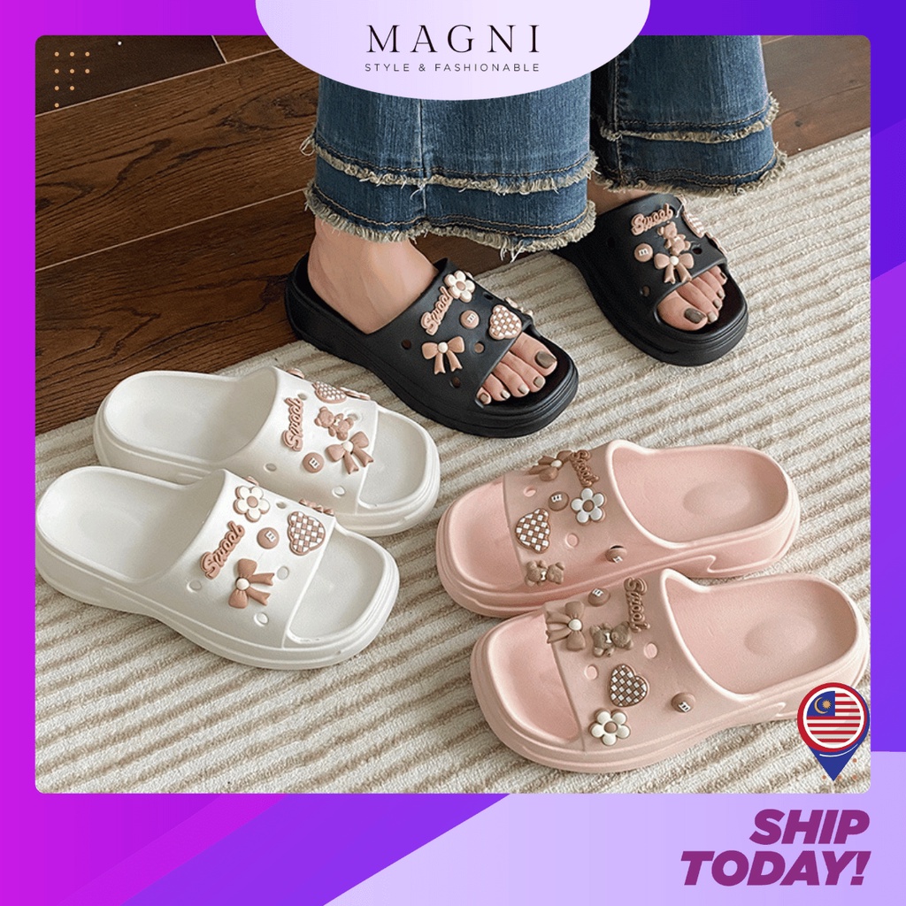 READY STOCK Magni Casual Parent-child Sandals Women selipar Ibu-anak ...