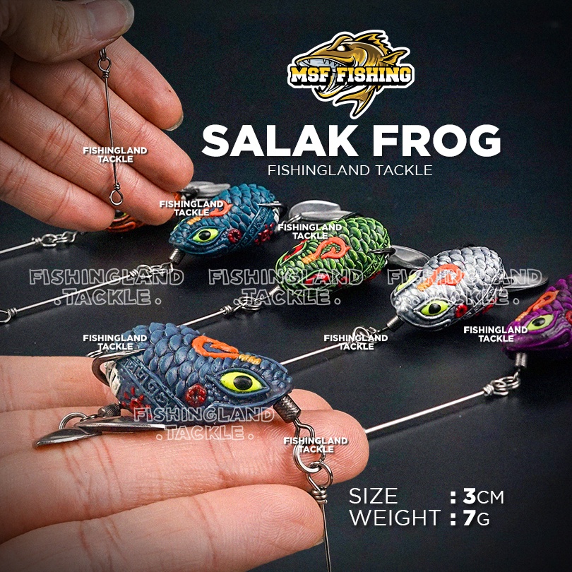 MSF Salak 30 Soft Frog | 3cm 7g | Thailand Soft Rubber Frog Gewang ...