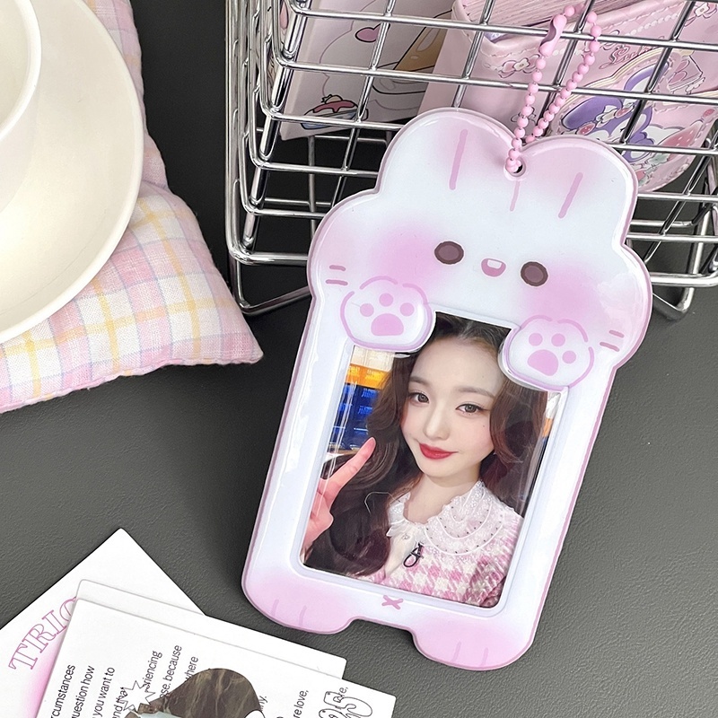 Cartoon Animal Idol Photos Holder Student Lunch Card Protective Case ...