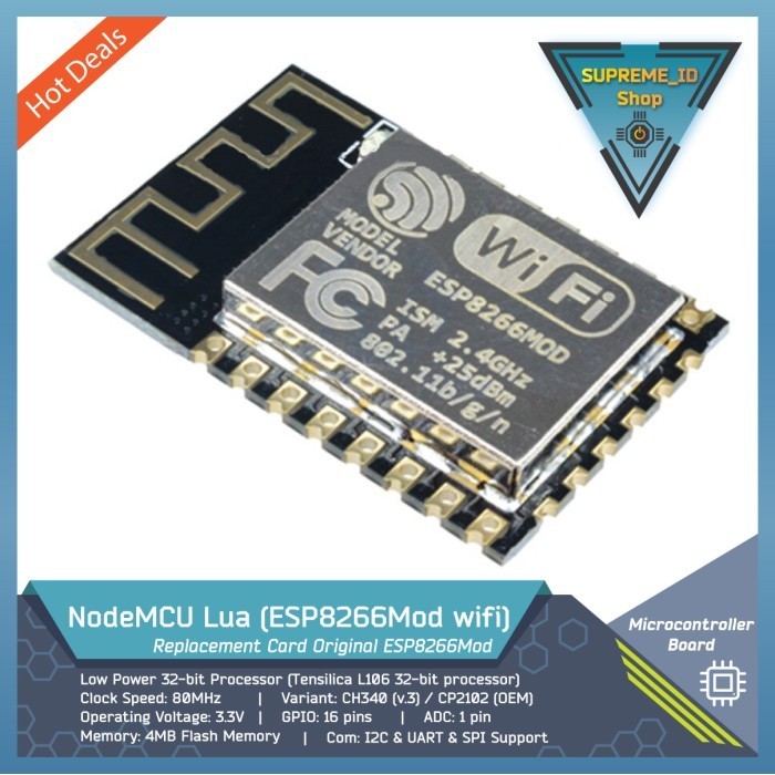 Esp8266mod Esp8266 Esp 12e Esp 12f Iot Nodemcu Lua Wemos D1 Wifi 9524